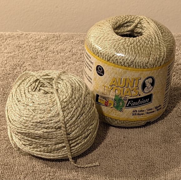 Aunt Lydia's | Office | Crochet Cord Aunt Lydias Fashion Yarn Celadon ...